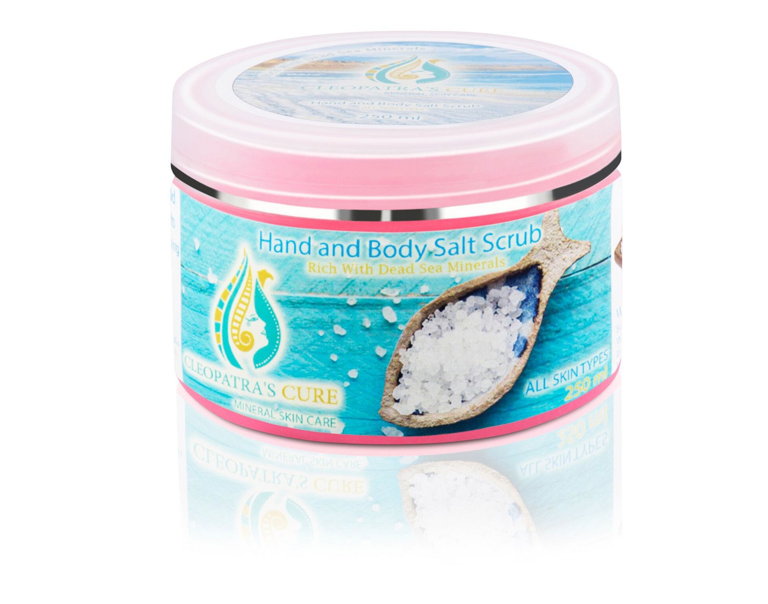 Rose Hand & Body Dead Sea Salt Scrub | Cleopatras Cure